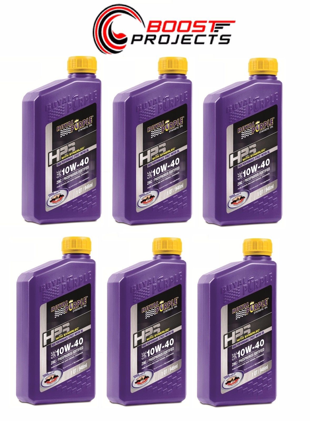 Royal Purple 10W40 HPS Synthetic Racing Engine Motor Oil - 6 Quarts ...