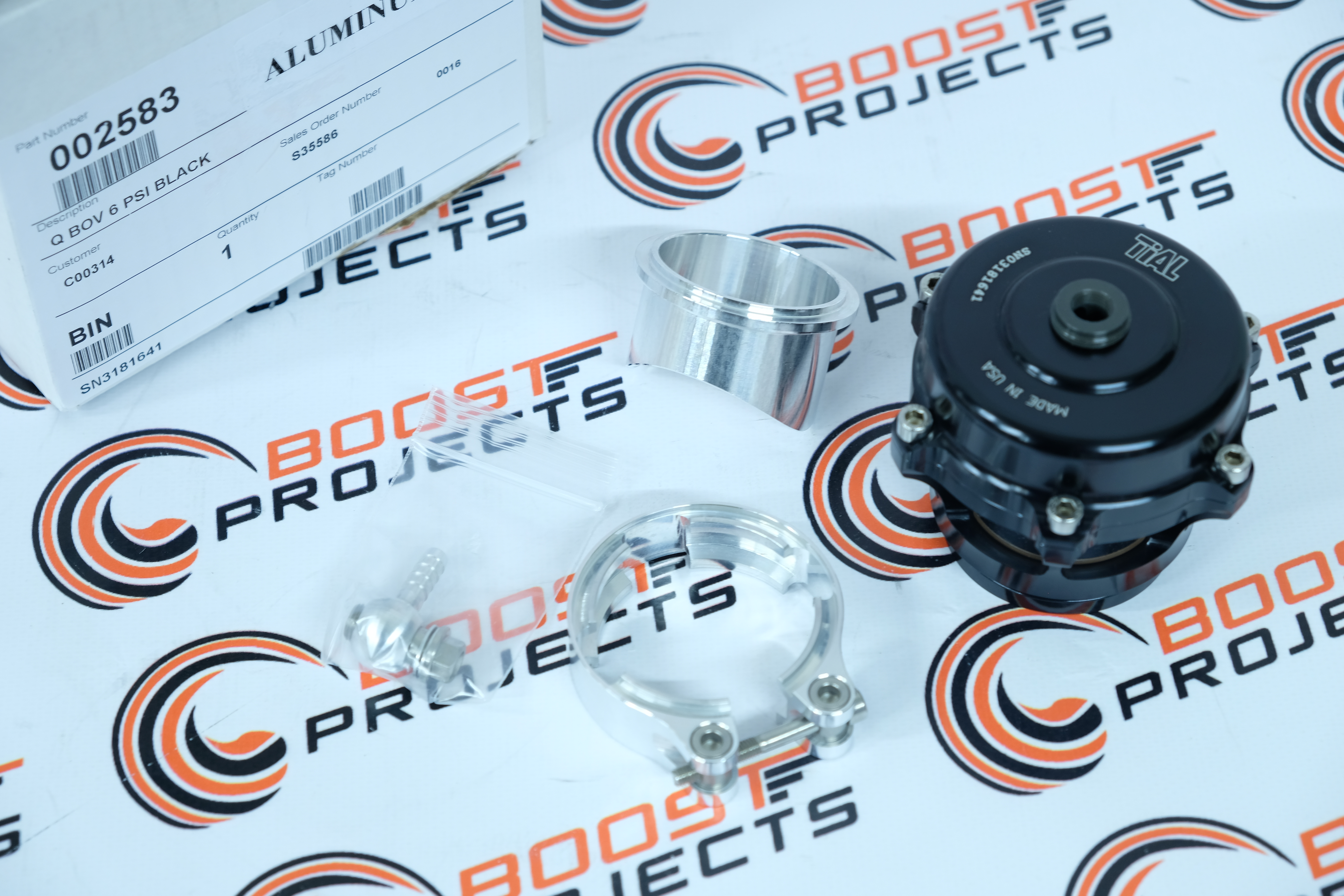 Tial Q Series Black Anodized 50mm Authentic Blow Off Valve BOV -6 psi ...