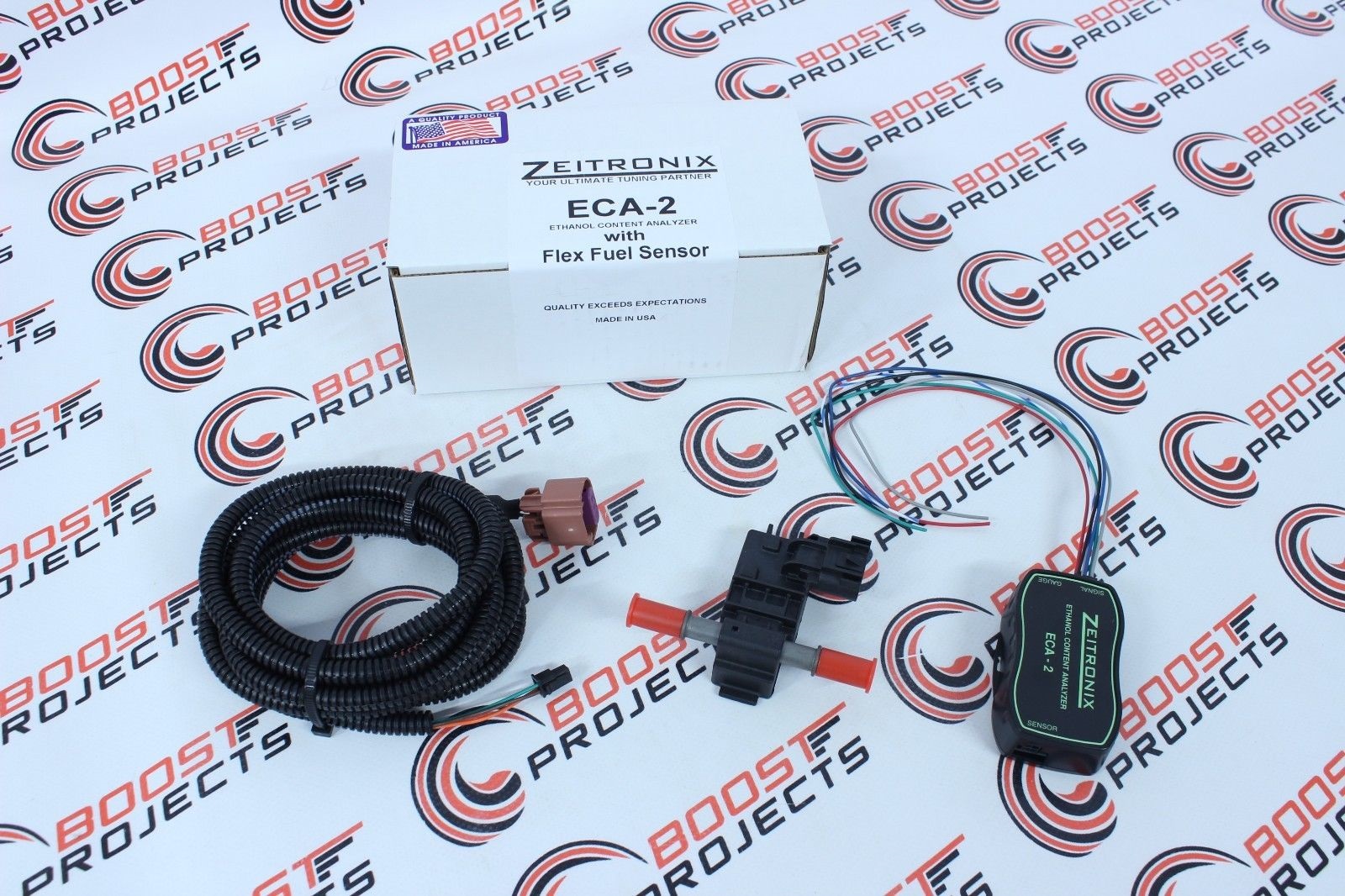 Zeitronix Ethanol Content Analyzer ECA-2 with Flex Fuel Sensor & 8 ft ...