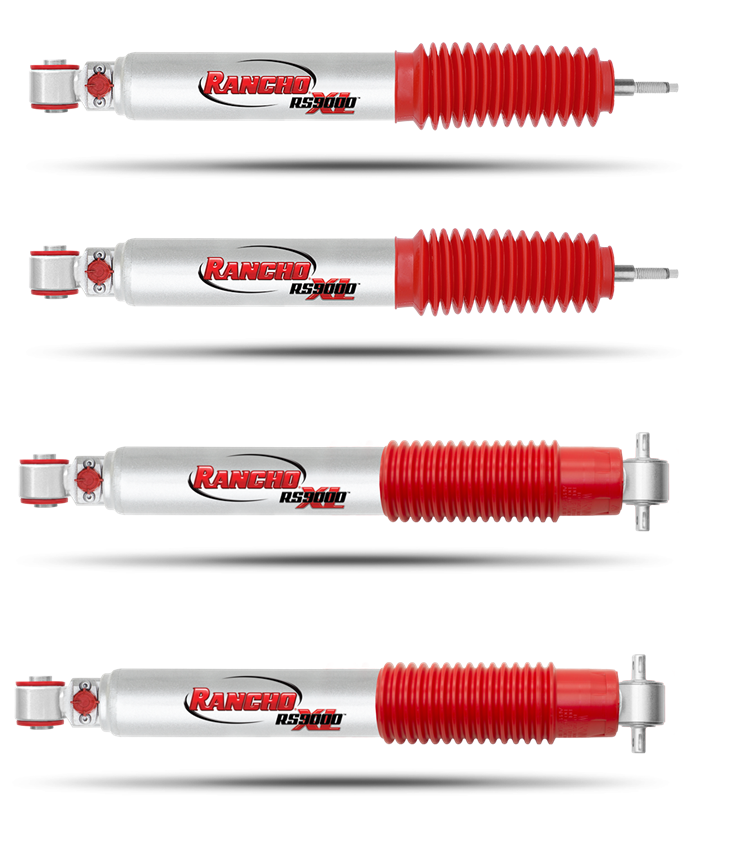 Rancho RS9000XL Front & Rear Shock Absorber Set For 07-17 Jeep Jeep Wrangler JK | eBay